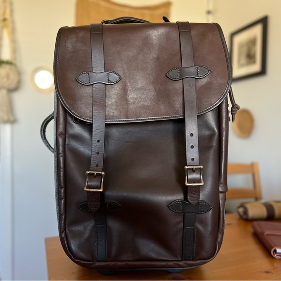 Filson | Bags | Filson Leather Suitcase Made In Usa Weatherproof ...